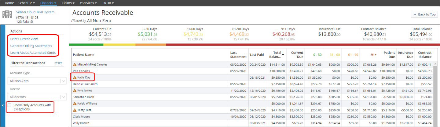 How to Print the Accounts Receivable Report – Carestream Dental