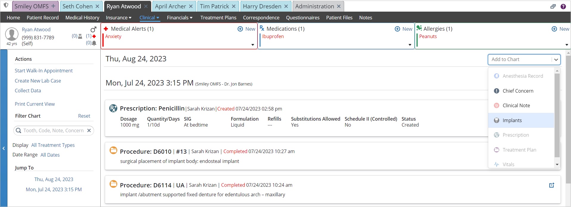 How to Track Implants in the Clinical Chart (EMR) – Carestream Dental