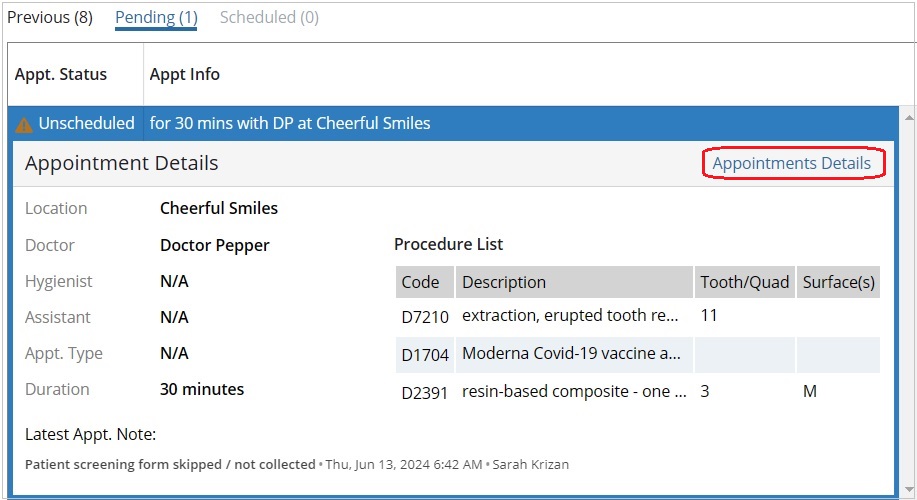 How to View Appointments From the Patient Home Tab – Carestream Dental