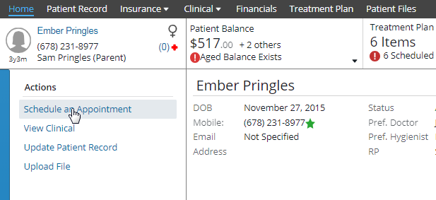 How to Create a Pending Appointment – Carestream Dental